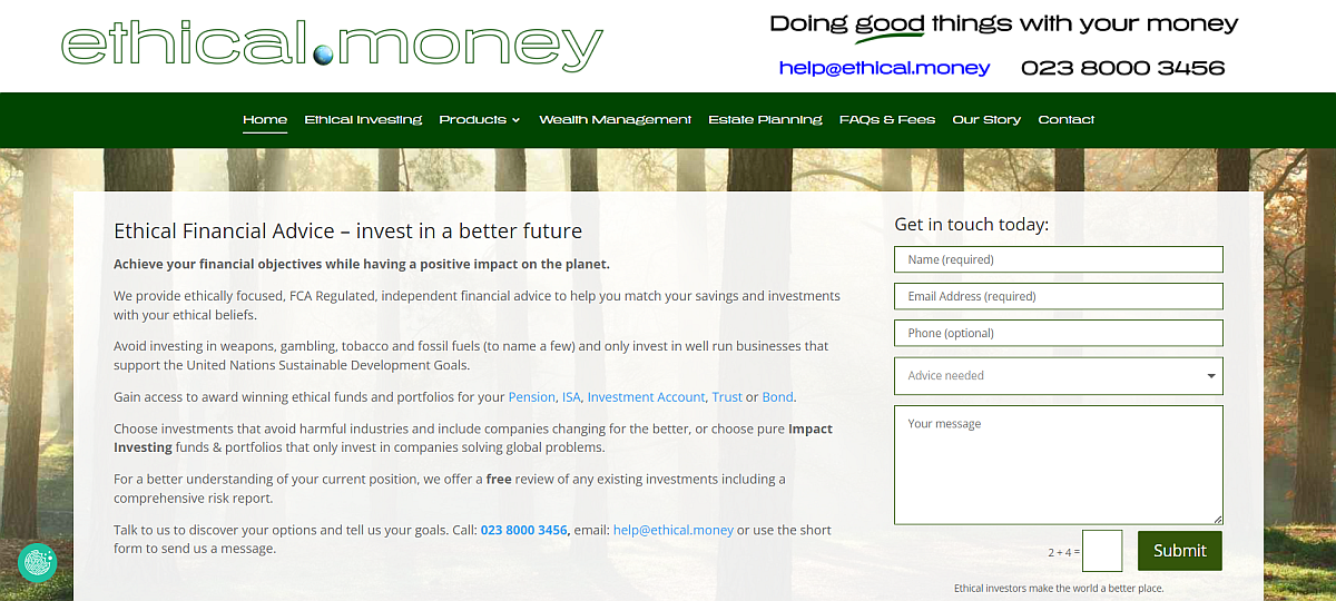 Ethical Financial Advice – invest in a better future - Ethical Money